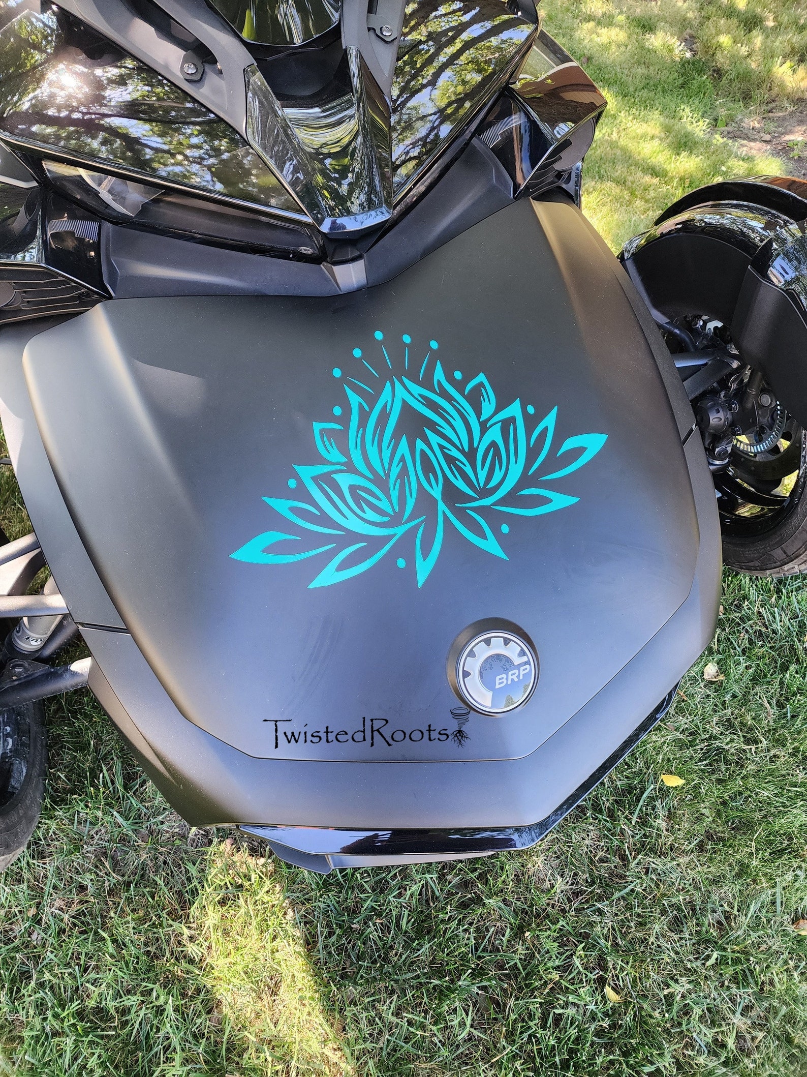 Lotus Flower Frunk Decal, 14.75x9.5 Inches, Spyder, Ryker, F3, F3S, F3T ...