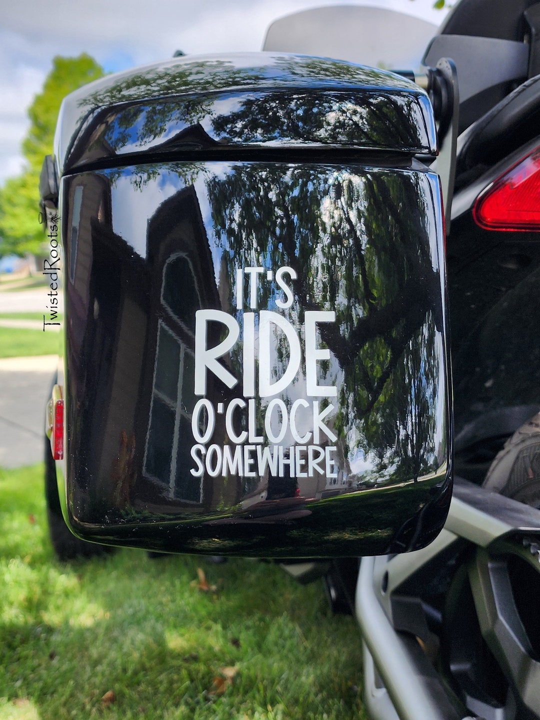It's Ride O'clock Somewhere Decal, Ryker Ryder, Laptop Decal, Bumper ...