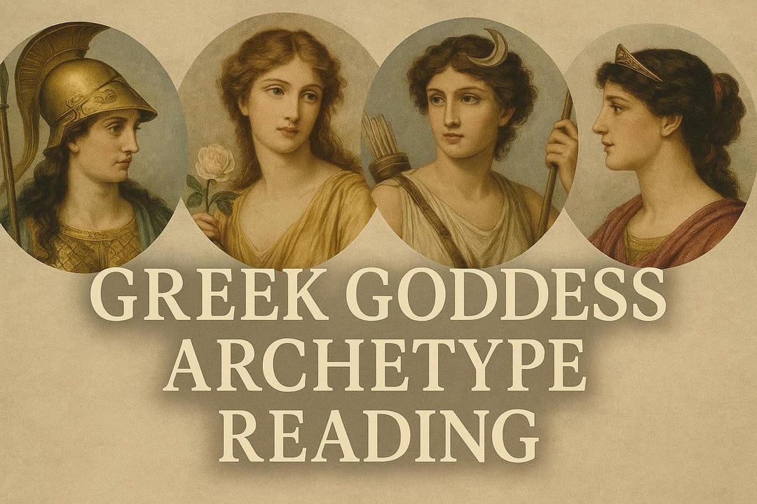 Greek Goddess Archetype Reading | Divine Feminine Guidance | Digital ...