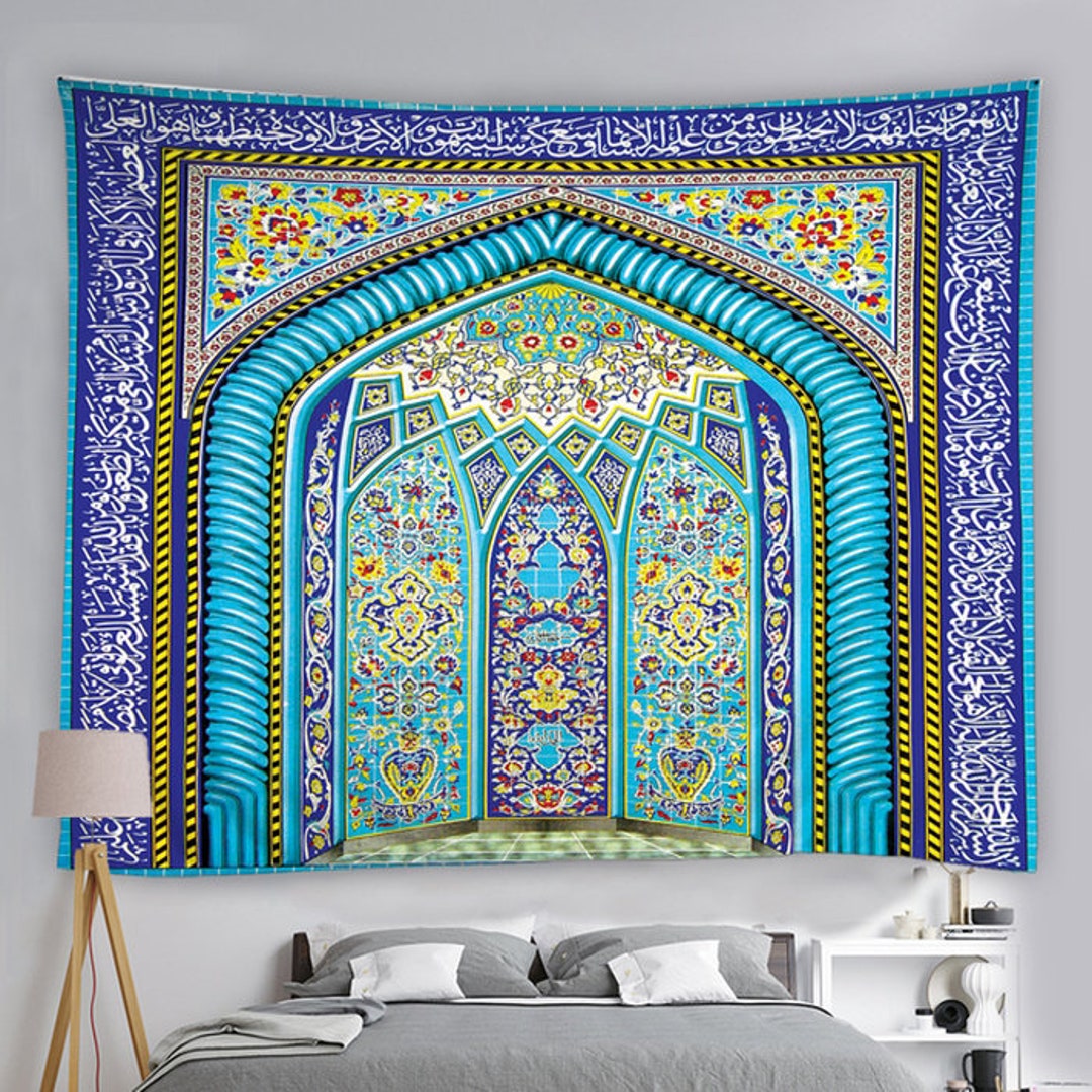 Moroccan Tapestry Wall Hanging Moroccan Door to Old Medina - Etsy