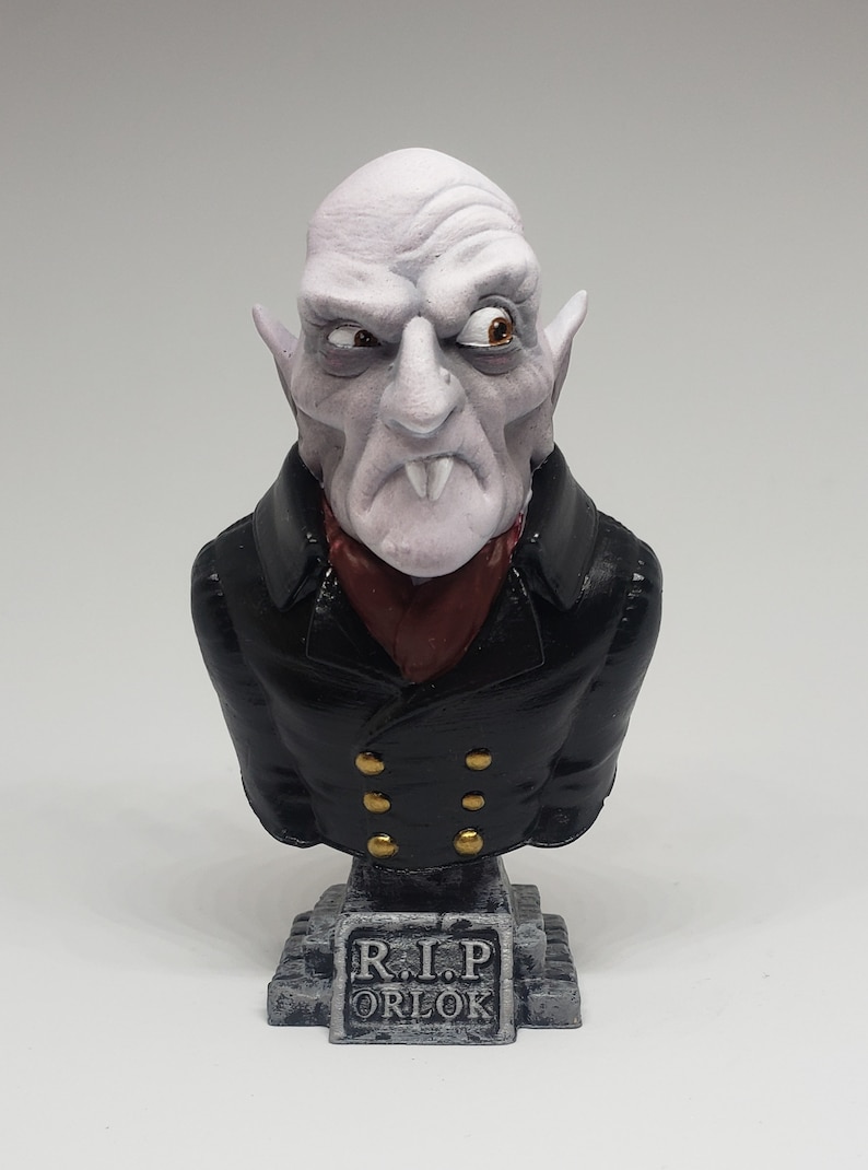 Cartoon Vampire Figure Bust Painted | Etsy
