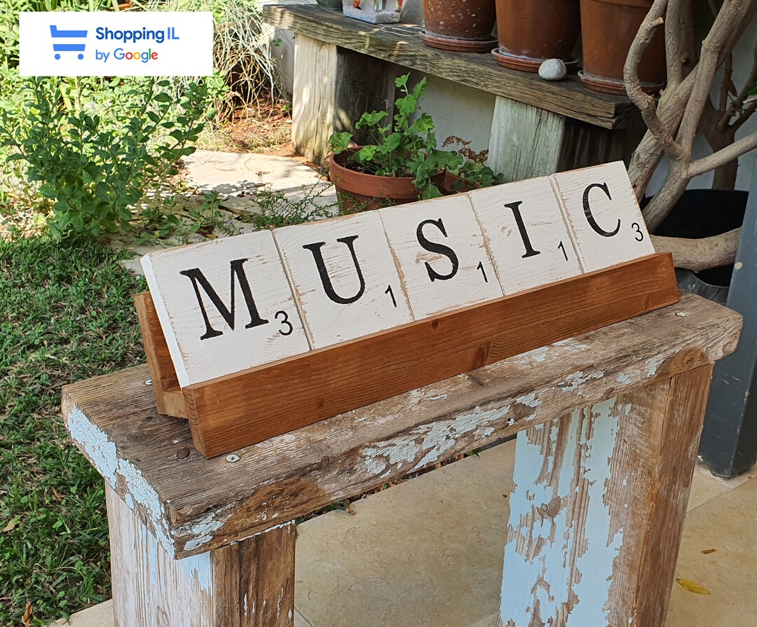 Music Scrabble Style Letters | Music Room Decor | Motivational ...