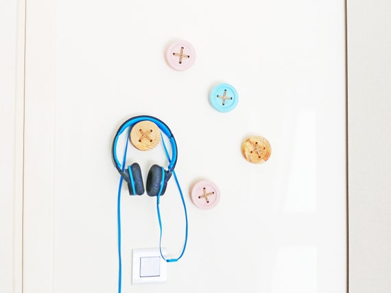 Free Shipping Wooden Button Hook Button Peg Wall Mounted - Etsy