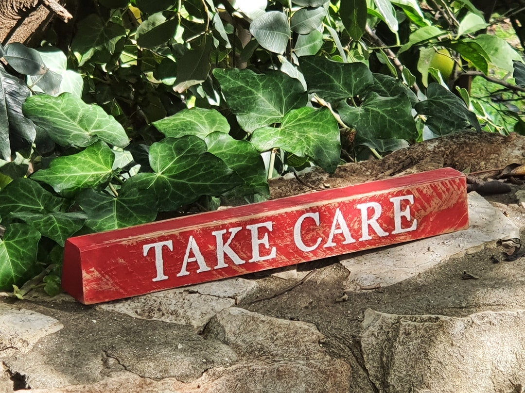 Take Care Wood Sign | Inspirational Wood Sign | Motivational ...