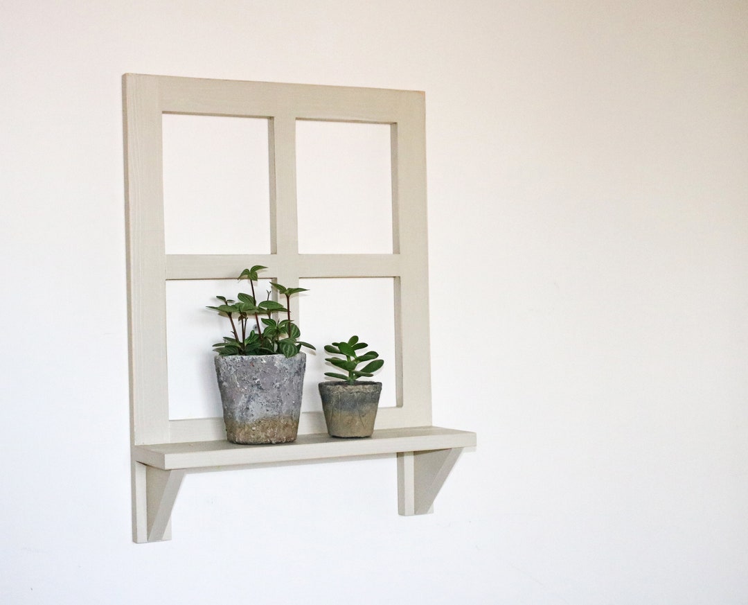 Wood Wall Shelf | Window Shelf | Window Frame Decor | Minimalist Decor ...