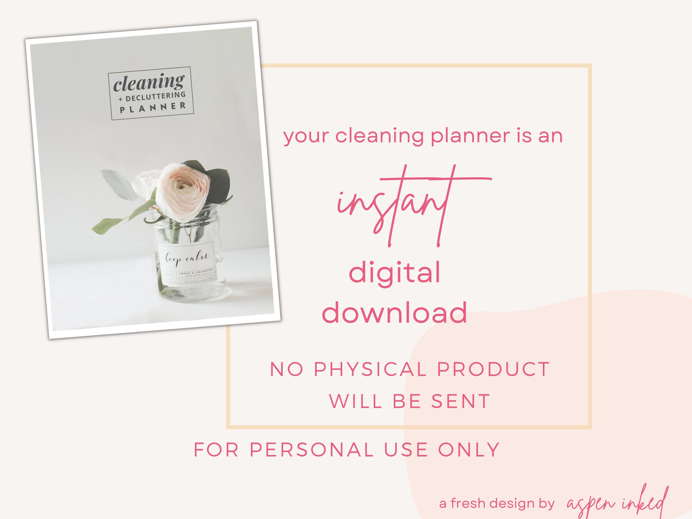 Cleaning Planner Cleaning Checklists Daily Cleaning - Etsy