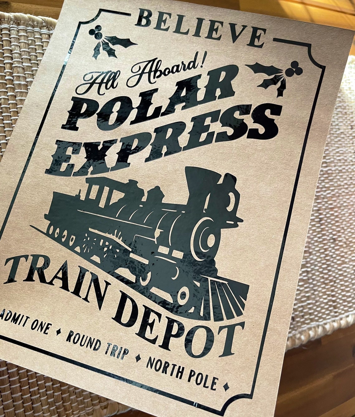 Polar Express Train Ticket | Polar Express Train Depot | Christmas ...
