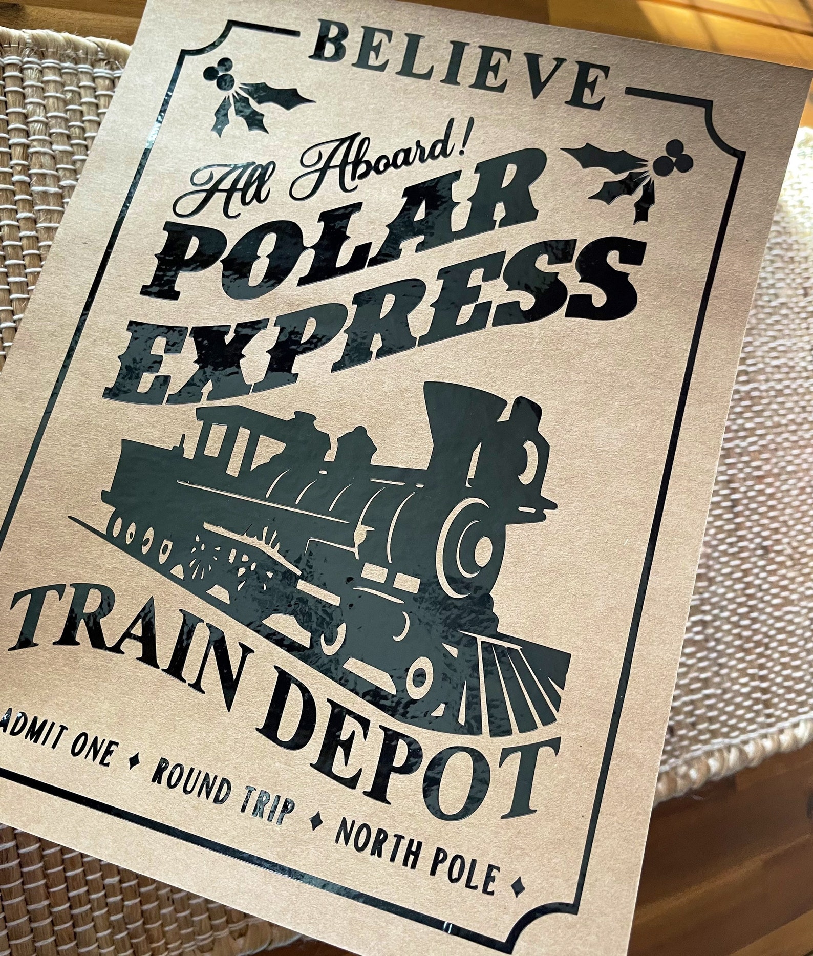Polar Express Train Ticket | Polar Express Train Depot | Christmas ...