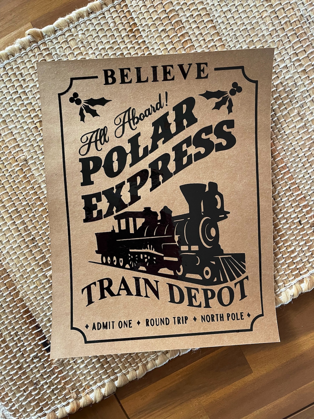 Polar Express Train Ticket | Polar Express Train Depot | Christmas ...