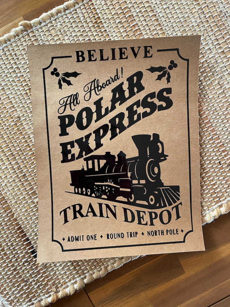 Polar Express Train Ticket | Polar Express Train Depot | Christmas ...