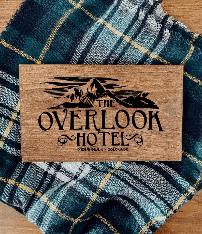 The Overlook Hotel Sign | the Shining Sign | Halloween Wood Sign | Here ...