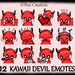 Cute Kawaii Devil Twitch Emotes Pack - Etsy