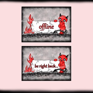 Twitch Kawaii Devil Banner, Screens, Pannels Pack Bundle Overlay - Etsy