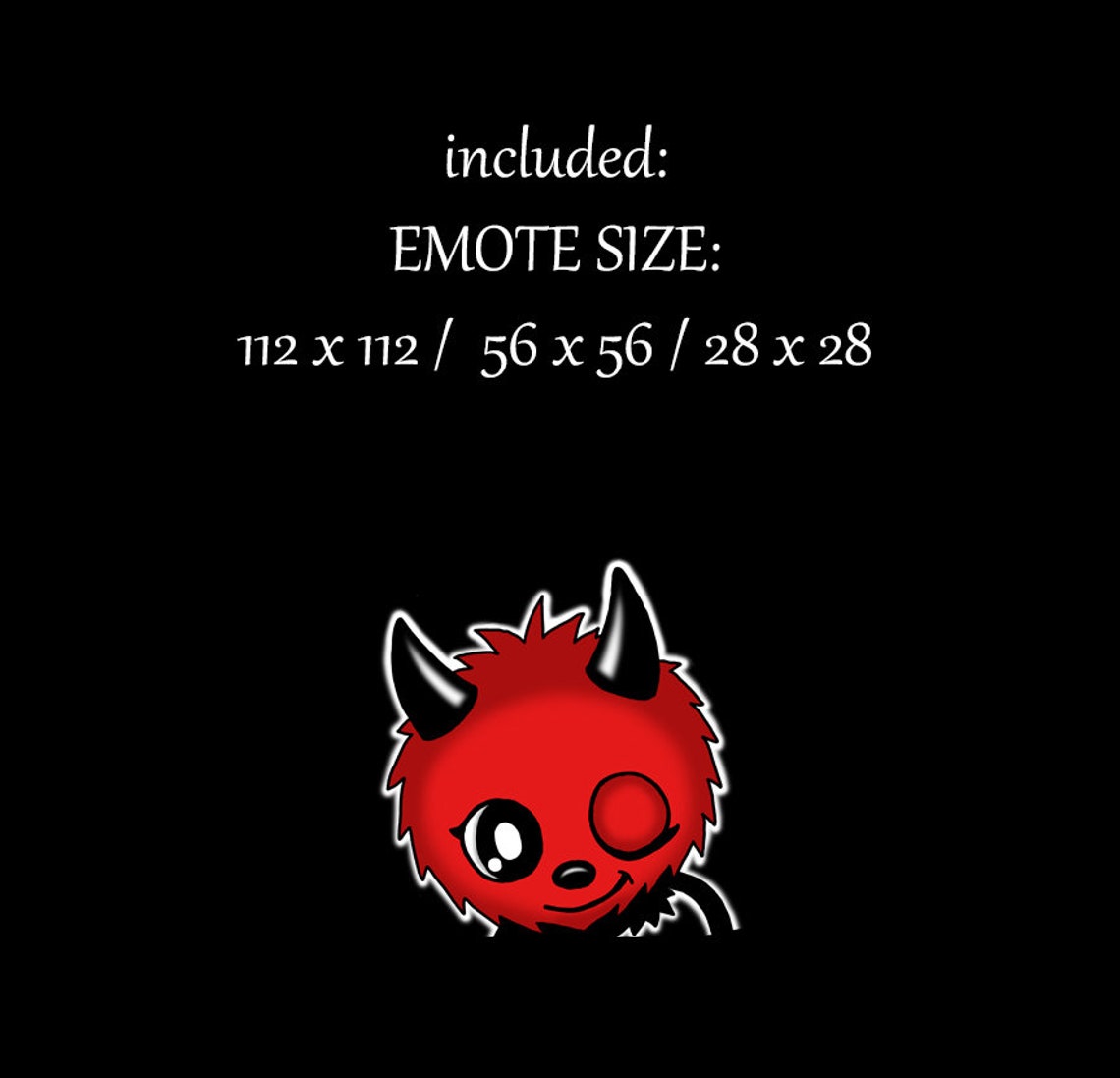 Twitch Emote Badges 8 Pack Cute Devil , Emotes, Teufel, - Etsy
