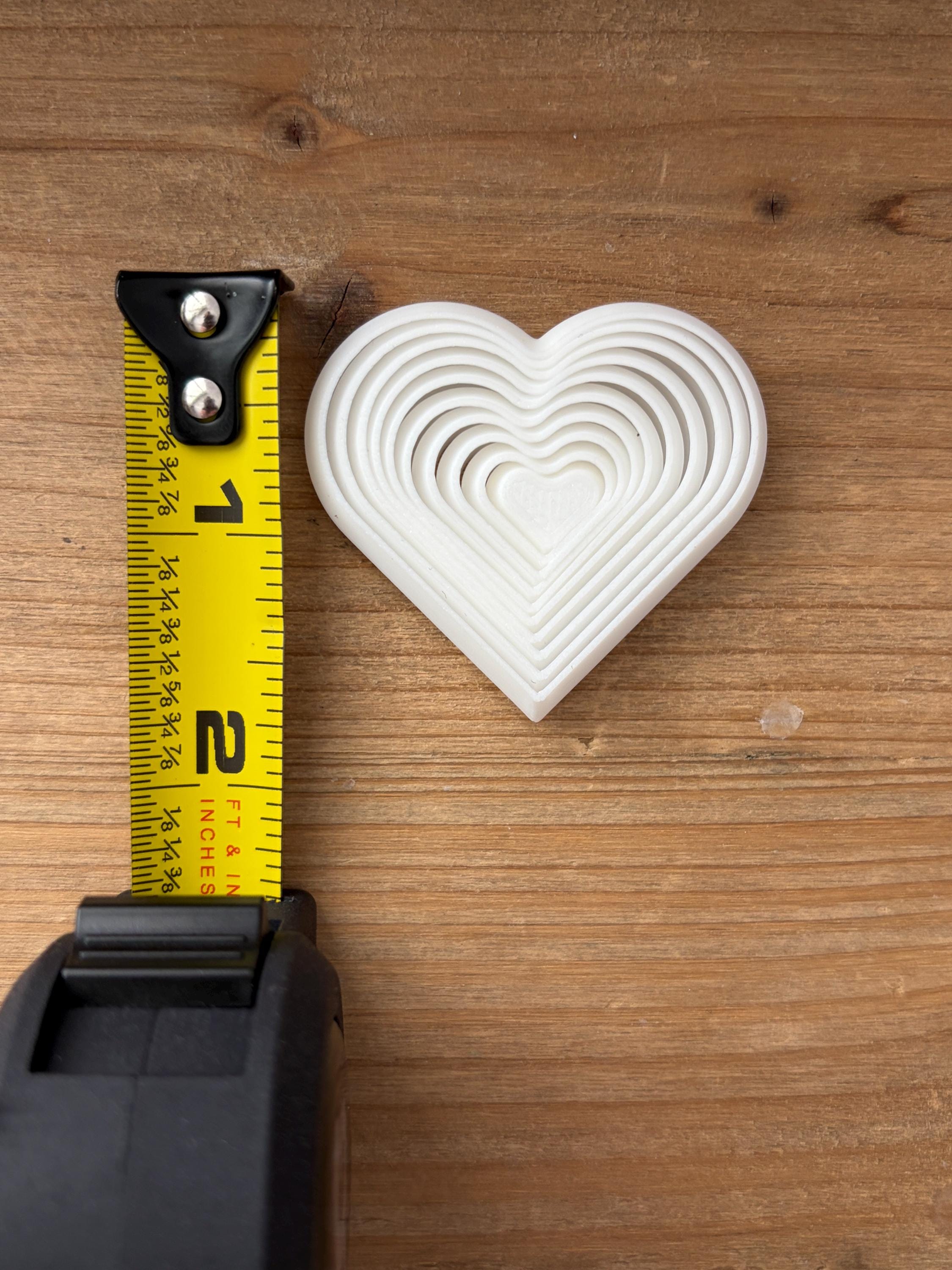 3D Printed Heart Fidget Toy Bundle, Sensory Valentine Gift for Kids ...