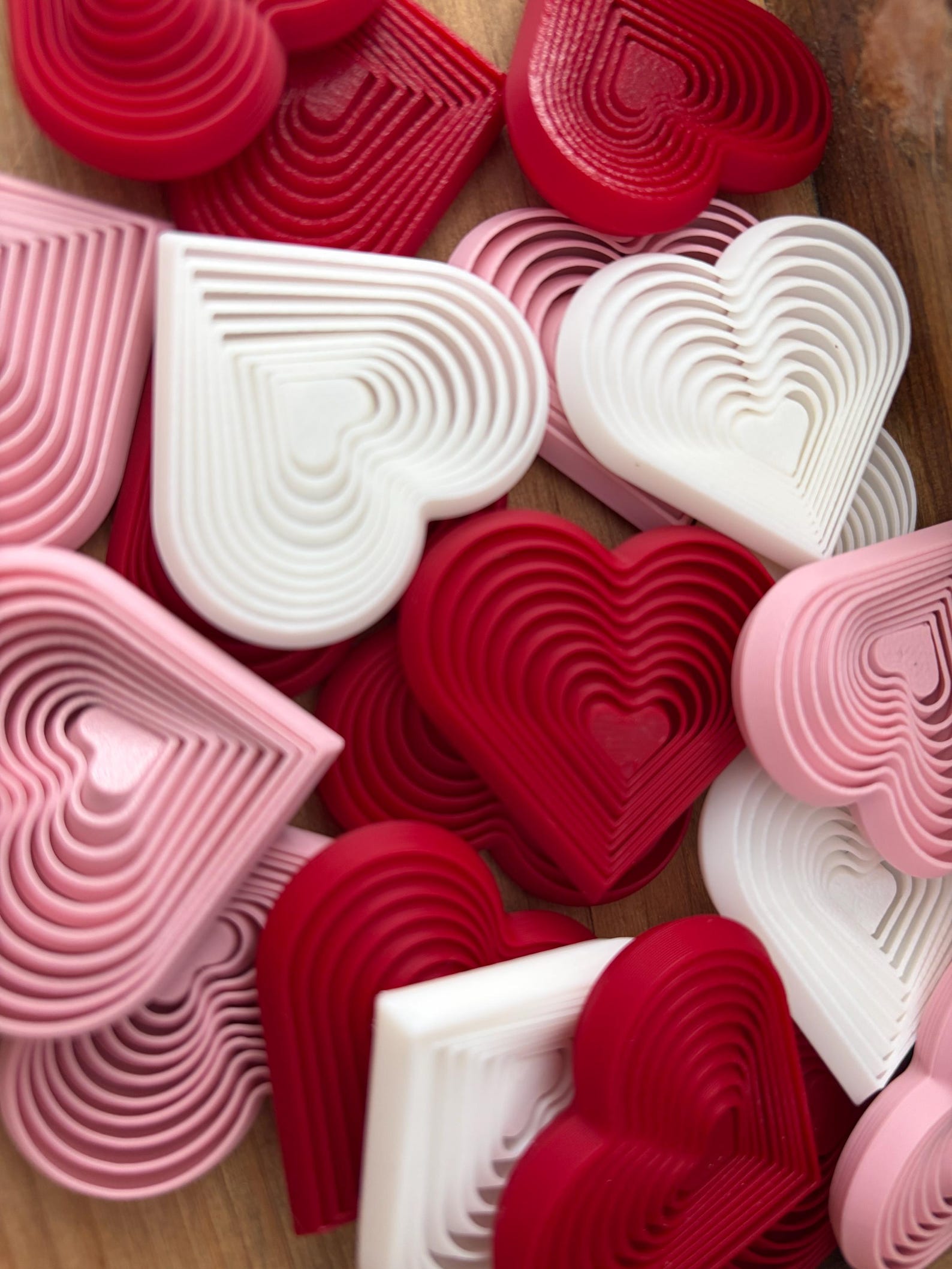 3D Printed Heart Fidget Toy, Sensory Valentine Gift, Classroom Non ...