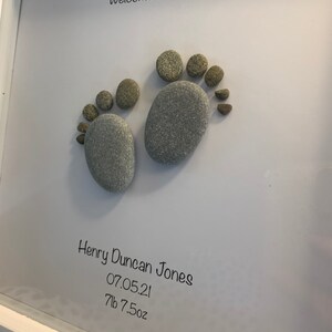 Personalised Pebble Art Baby Boy Gift for New Born New - Etsy