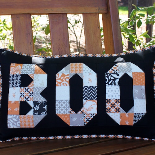 Boo Pillow Sham Pattern PDF by Jen Daly Quilts - Etsy