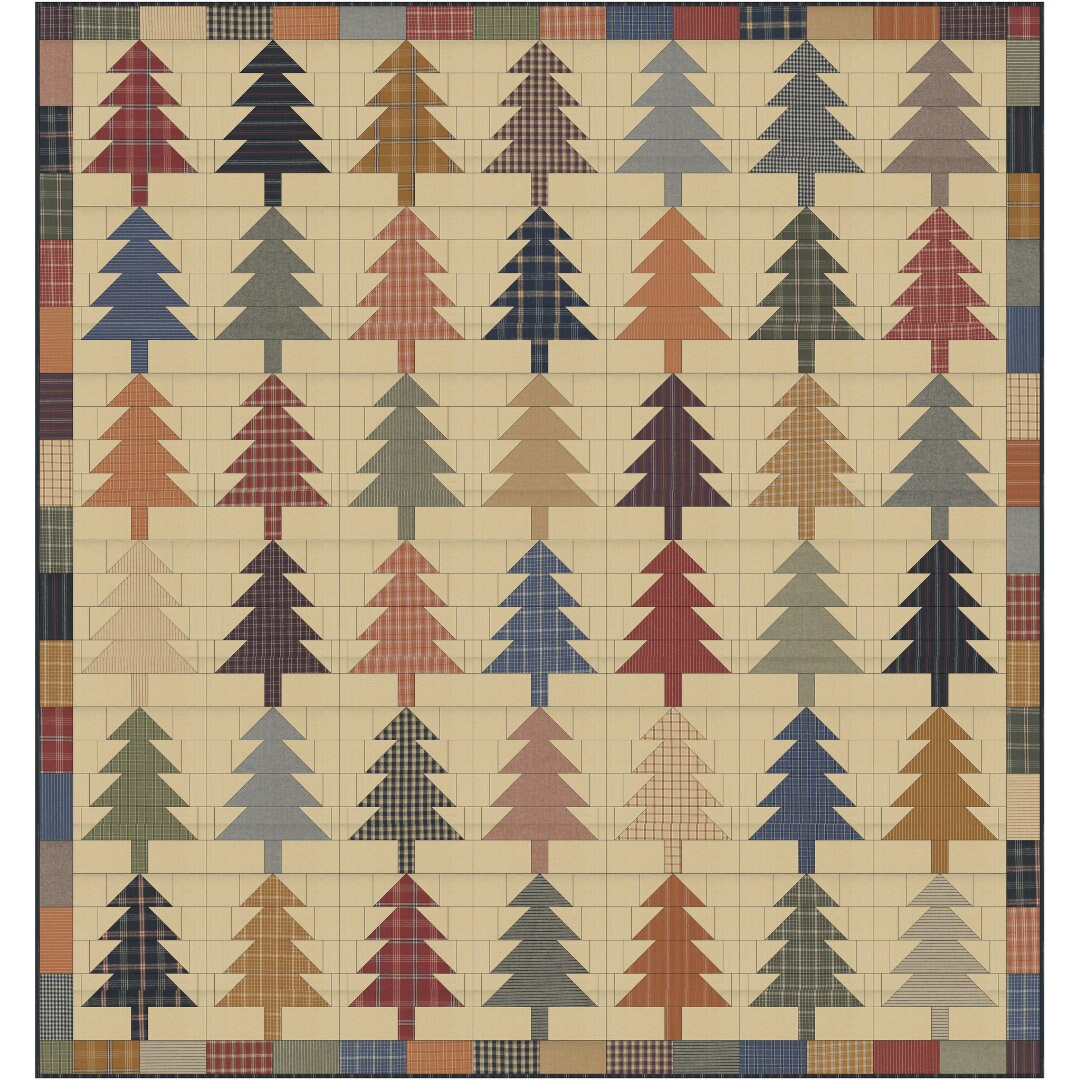 North Woods Lap Quilt Pattern PDF by Jen Daly Quilts - Etsy