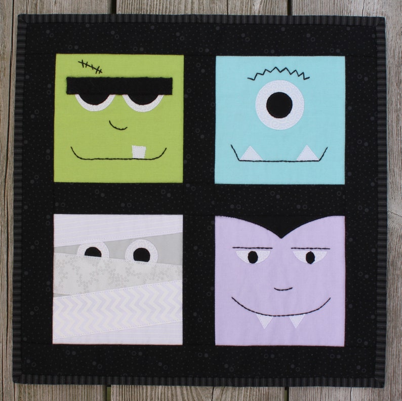 Monster Mash Pattern PDF by Jen Daly Quilts - Instant Download - Etsy