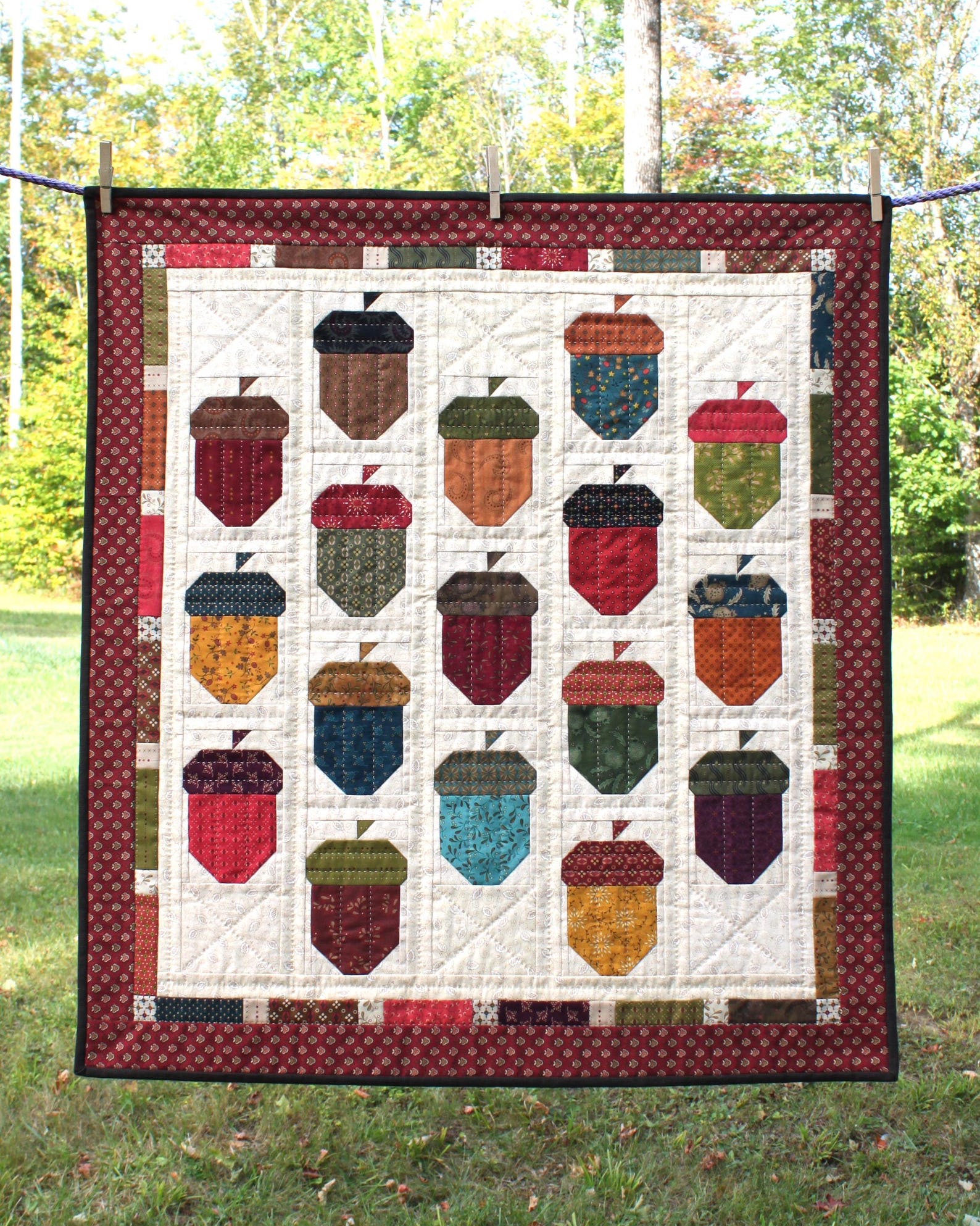 Acorns Aplenty Quilt Pattern PDF by Jen Daly Quilts - Etsy