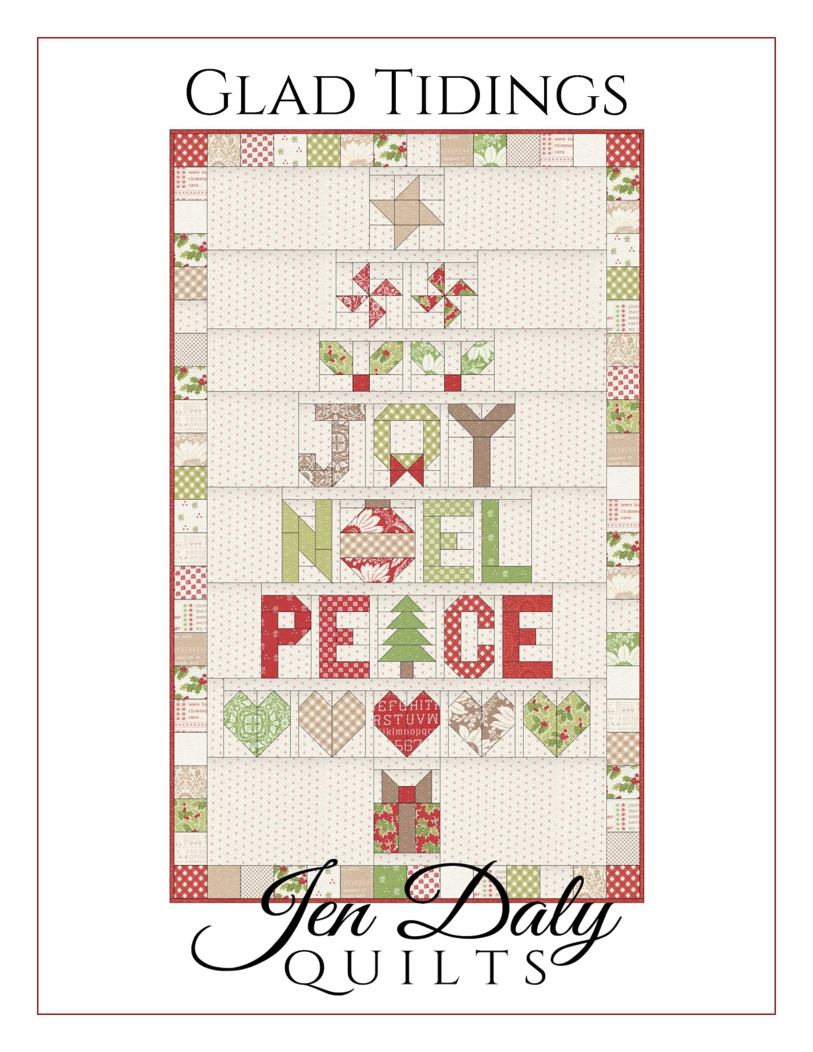 Glad Tidings Quilt Pattern PDF by Jen Daly Quilts - Etsy