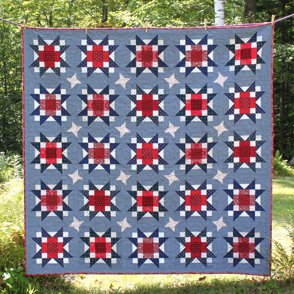 Blue Jean Baby Quilt Pattern PDF by Jen Daly Quilts - Etsy
