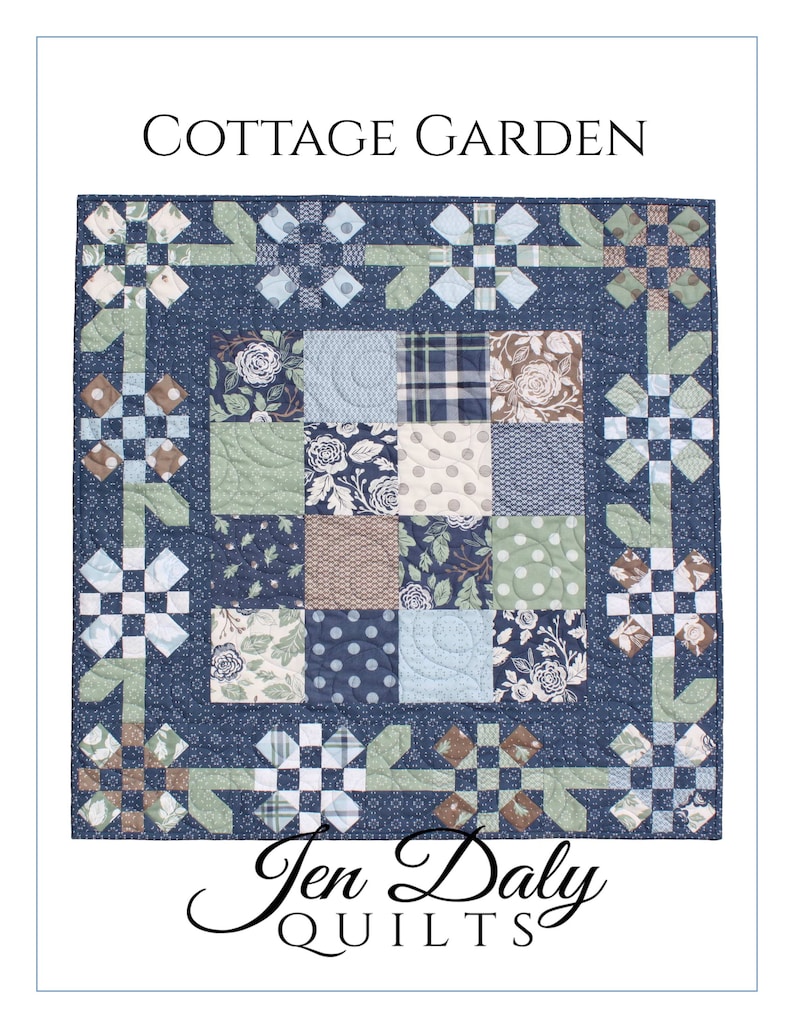 Cottage Garden Quilt Pattern PDF by Jen Daly - Etsy