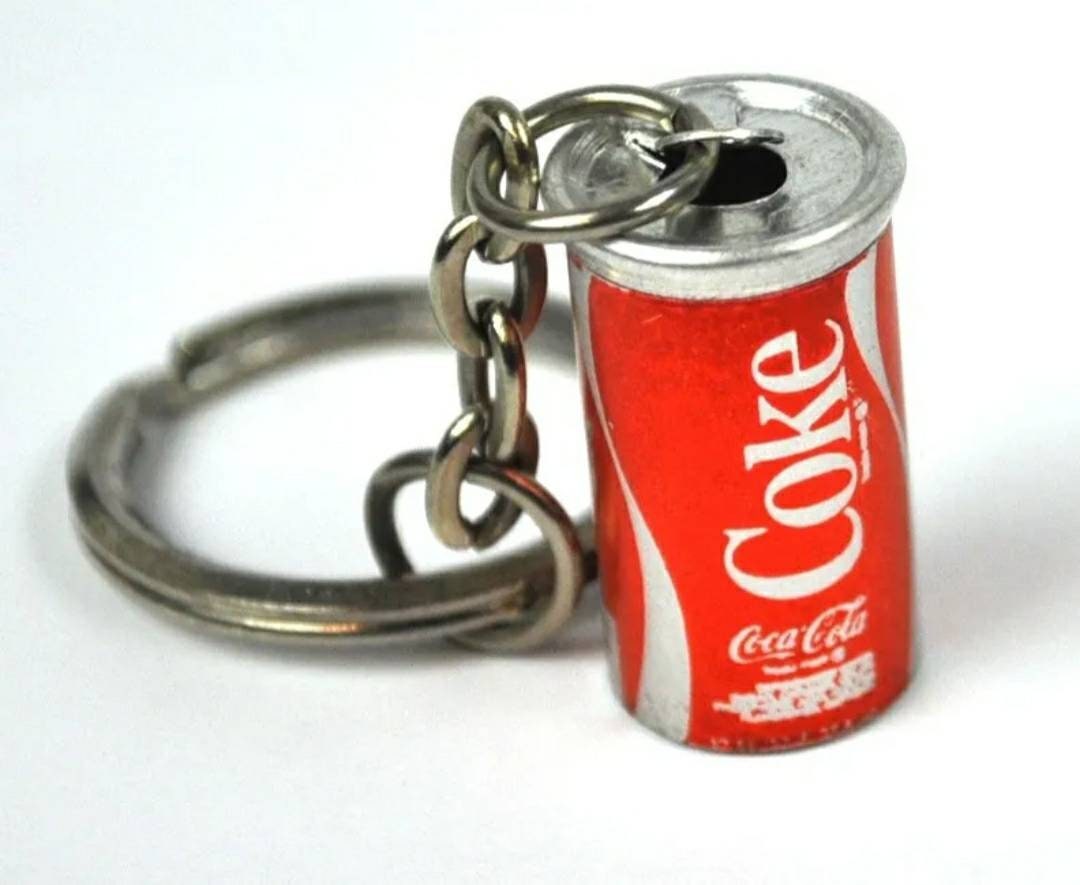 1970's Coca-cola Coke USA Key Chain Mini Can Miniature Can Keychain NOS ...