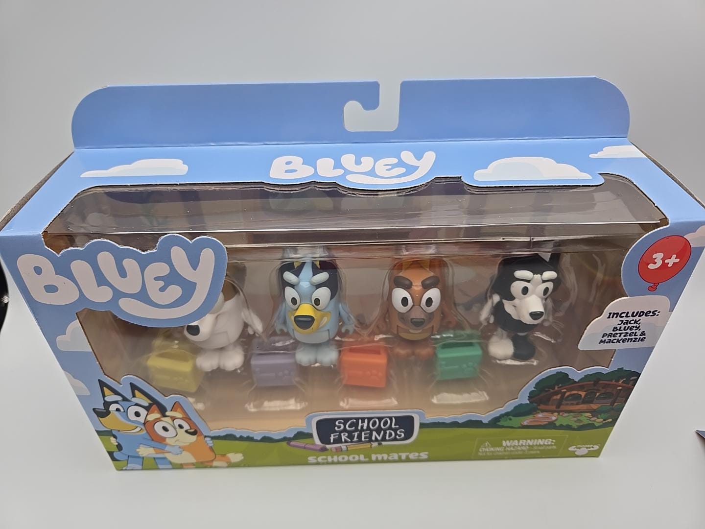 Bluey New School Mates Friends 3 Inch Figures Set bluey Jack Pretzel ...