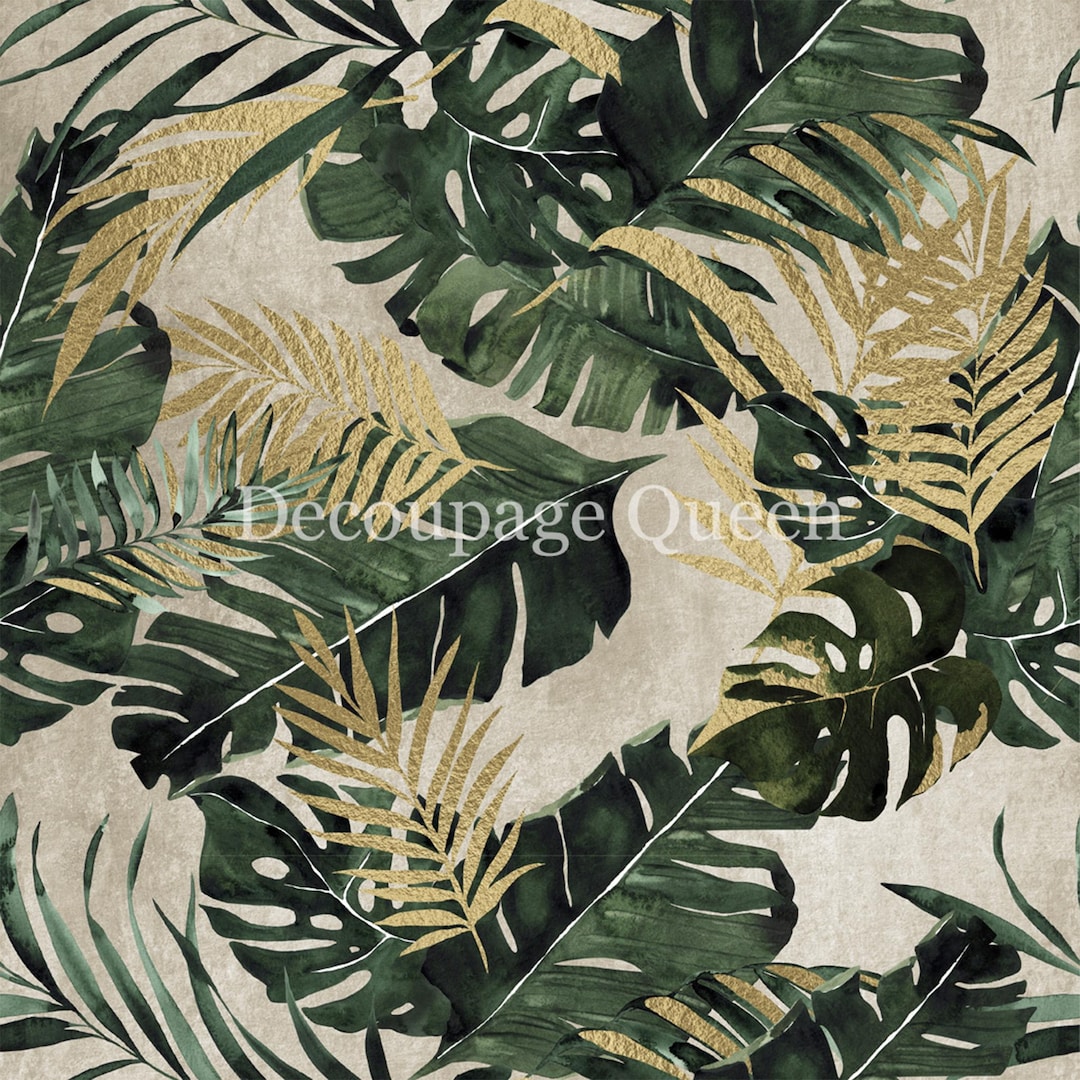 New! A4 Decoupage Paper for Crafting TROPICAL FLORA || Decoupage Queen ...