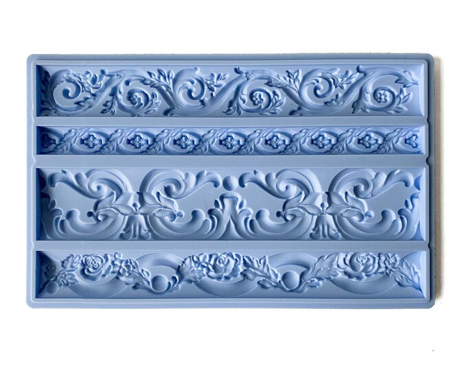 Silicone Mold BORDERS Lablanche 5 X 8 Inches for Furniture Resin ...
