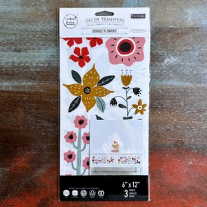 Rub on Transfers DOODLE FLOWERS || Redesign With Prima || Decor ...
