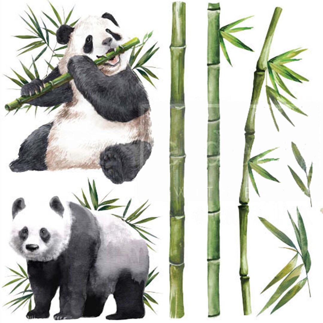 Rub on Transfers PANDA SWEET Redesign With Prima Decor Transfer Decals ...