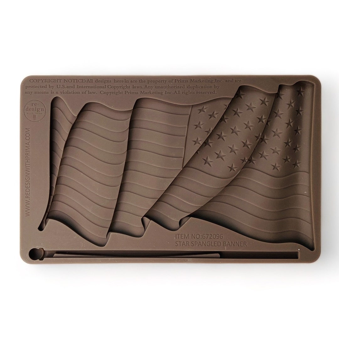 Silicone Mold for Resin STAR SPANGLED BANNER Redesign With Prima Molds ...