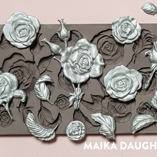 Fragrant Roses Redesign With Prima Mould Decor Molds - Etsy