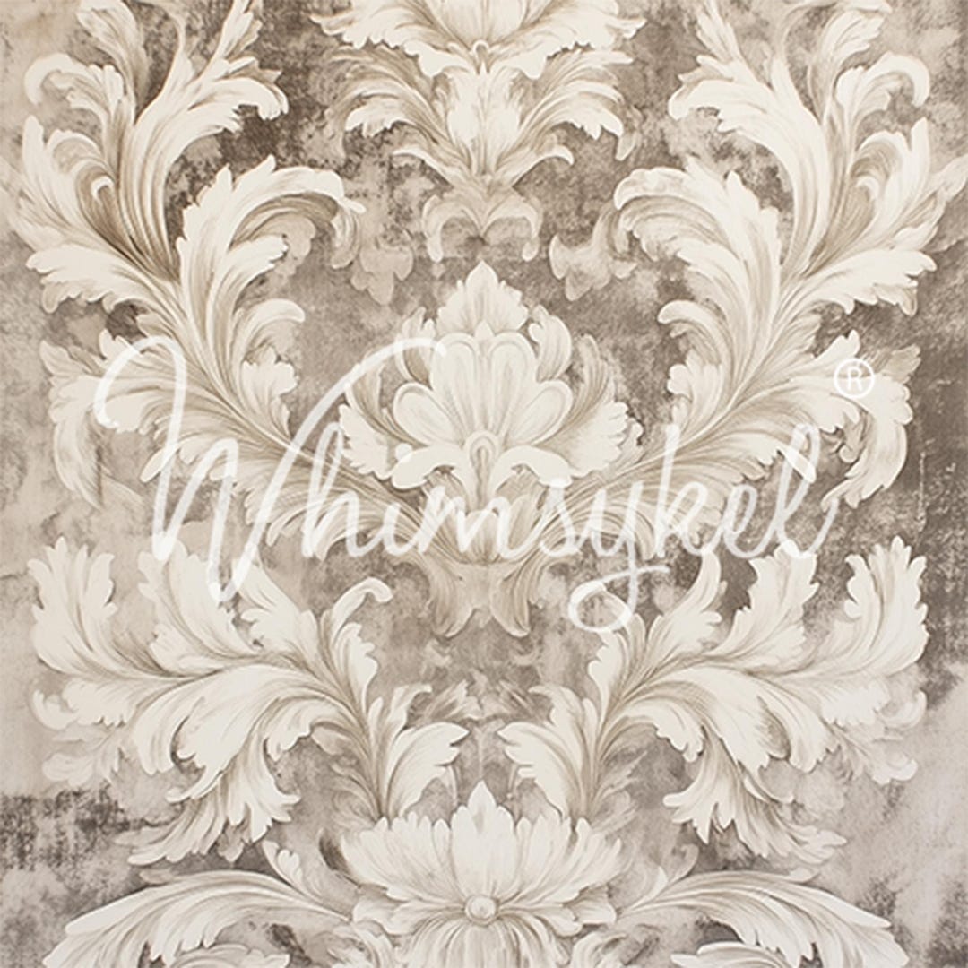 Large Decoupage Paper for Furniture NEUTRAL BAROQUE | Designs by ...