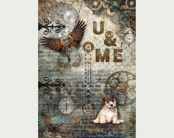 Dog Decoupage Paper for Furniture Rice Paper Large - Etsy