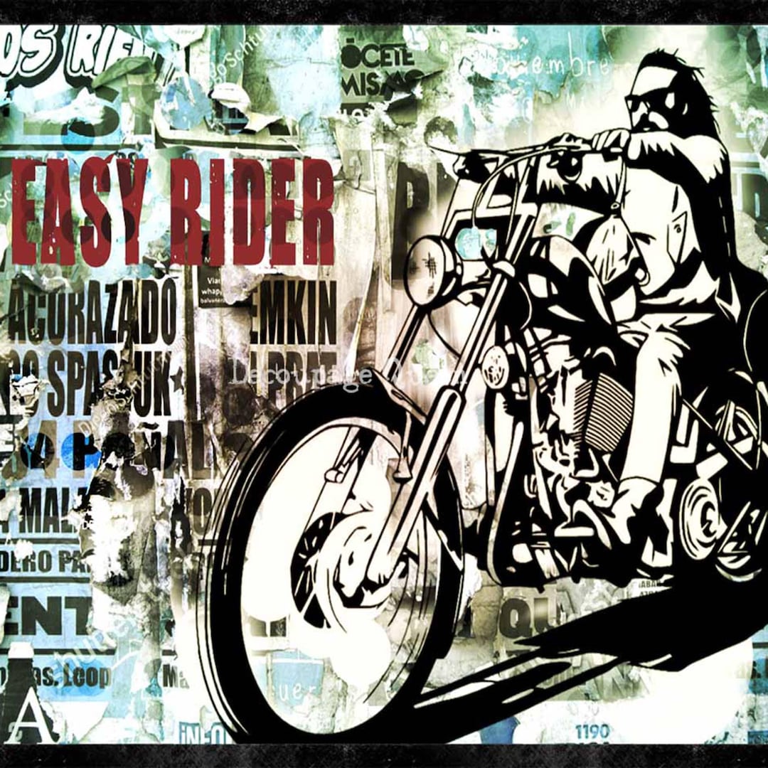 A4 Decoupage Paper EASY RIDER || Decoupage Queen Washi Rice Papers ...