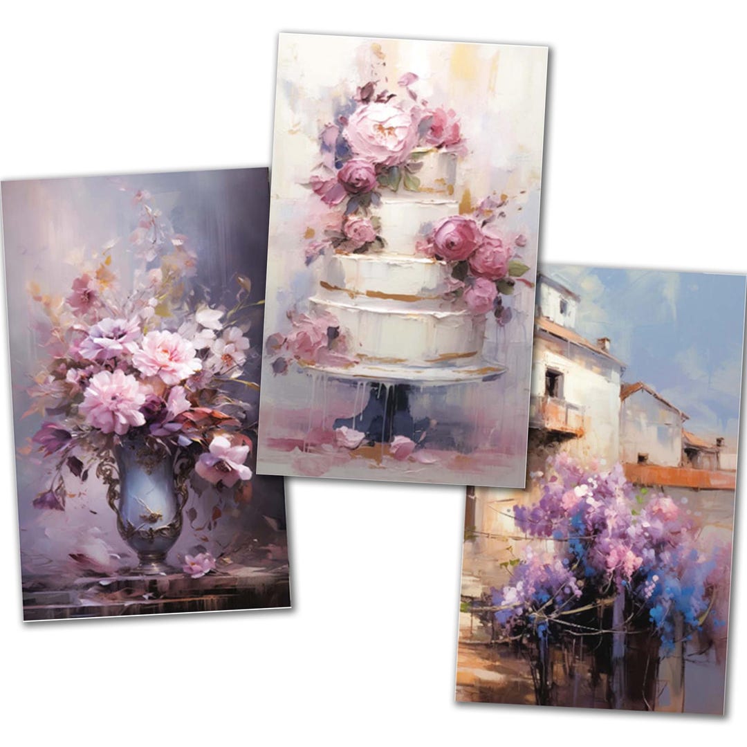 Large Decoupage Paper for Furniture LILAC LUSH CELEBRATION | Redesign ...