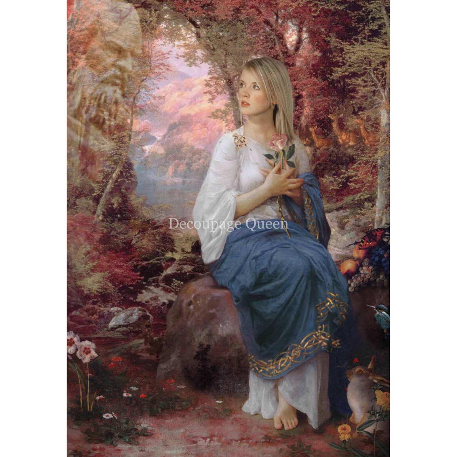 A4 Decoupage Paper Brigit Celtic GODDESS OF POETRY || Decoupage Queen ...