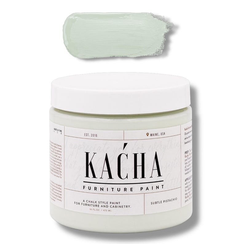 KACHA Furniture Paint "subtle Pistachio" | Chalk Style Finish - Etsy