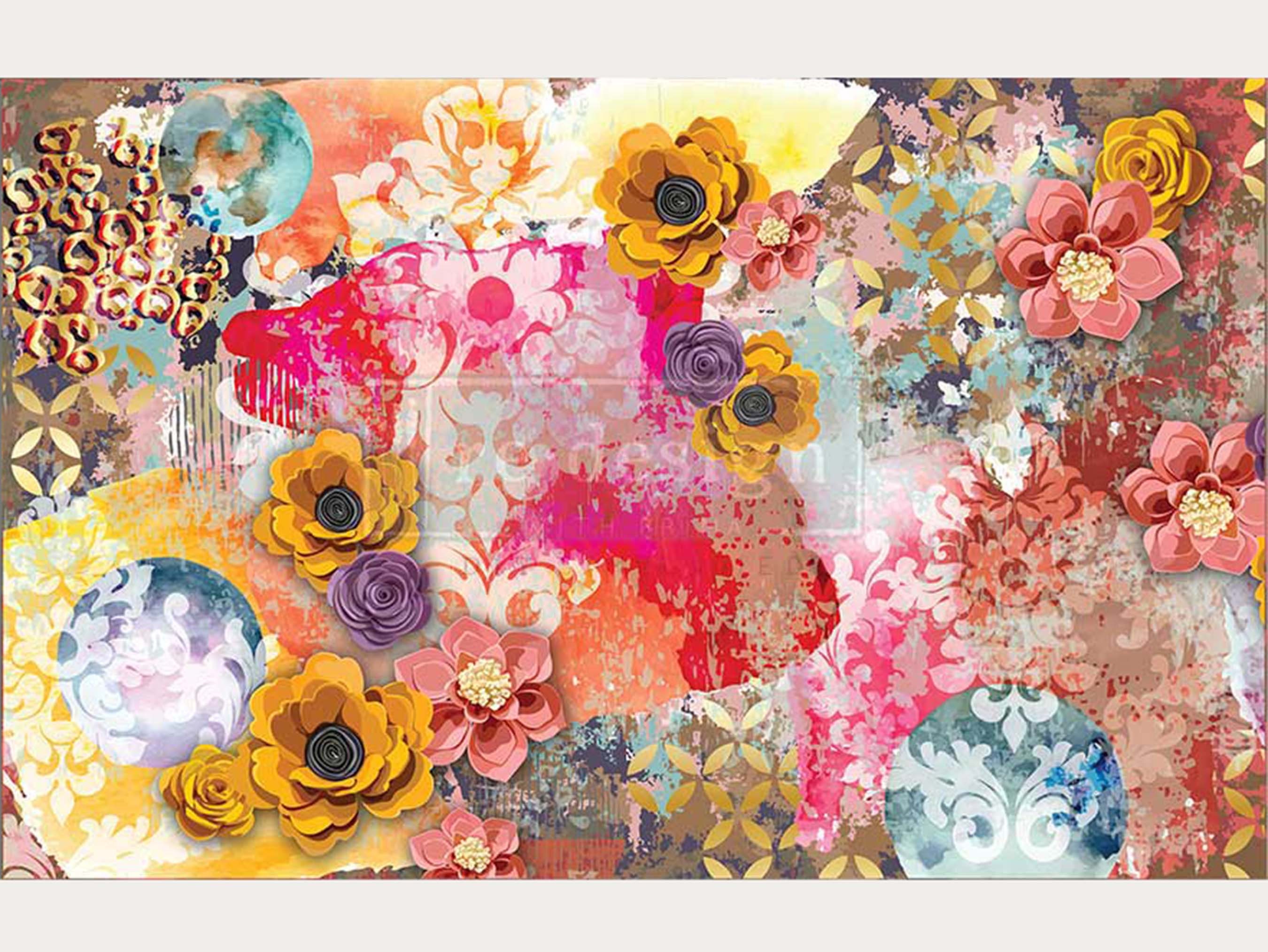 Decoupage Tissue Paper ABSTRACT BEAUTY Redesign With Prima - Etsy