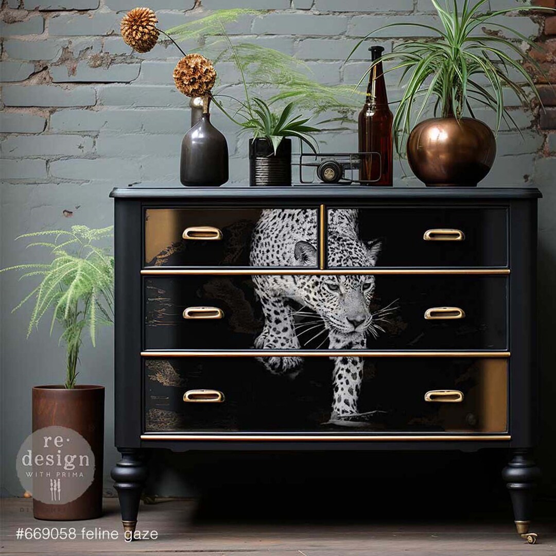 Decoupage Paper for Furniture FELINE GAZE | Redesign With Prima | A1 ...