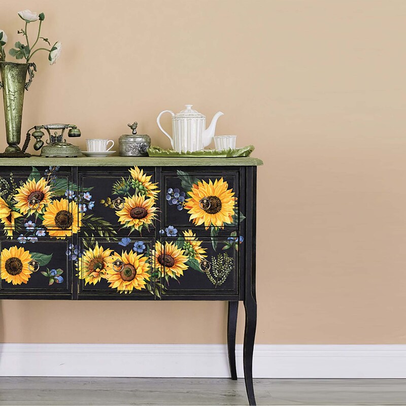 Sunflower Rub on Transfer - Etsy