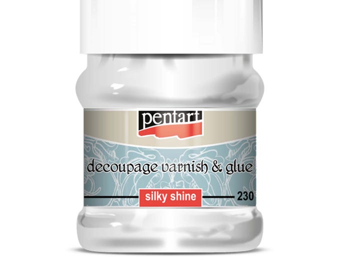 Decoupage Glue || SILKY SHINE Finish || Pentart || Decoupage Varnish ...