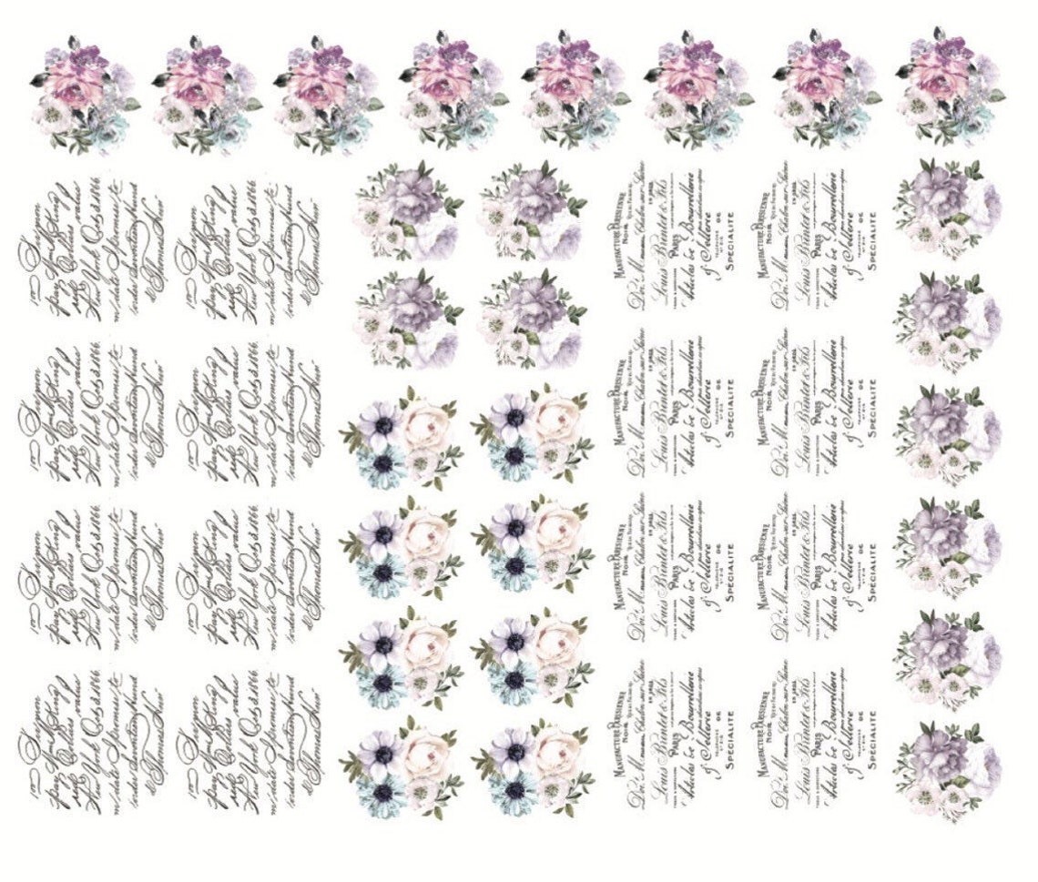 Knob Transfers SPRING MEADOW Redesign With Prima Decals for - Etsy