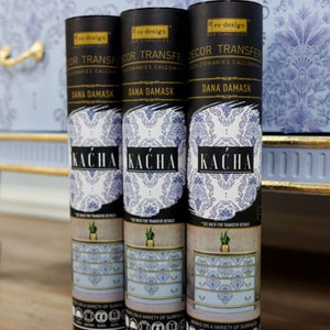 KACHA Dana Damask Rub on Furniture Transfers Redesign With - Etsy