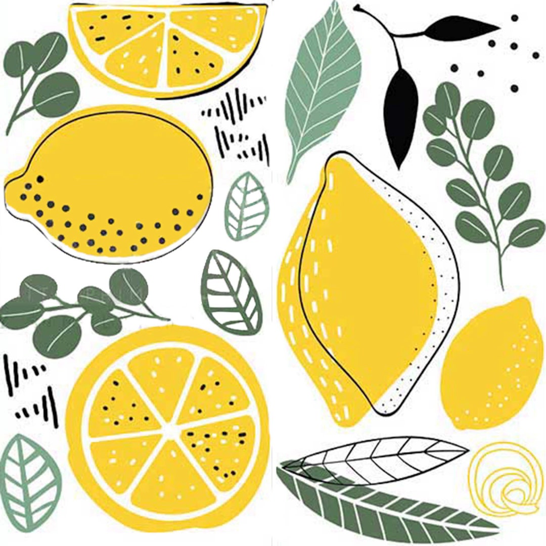 Rub on Transfer for Furniture LEMON Redesign With Prima Includes 3 ...