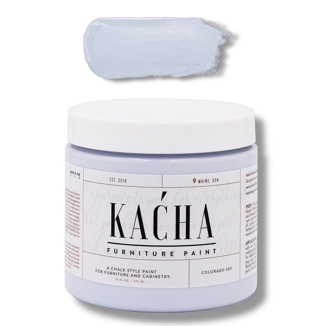 KACHA Paint COLORADO SKY || Soft Light Blue || Chalk Style Paint for ...